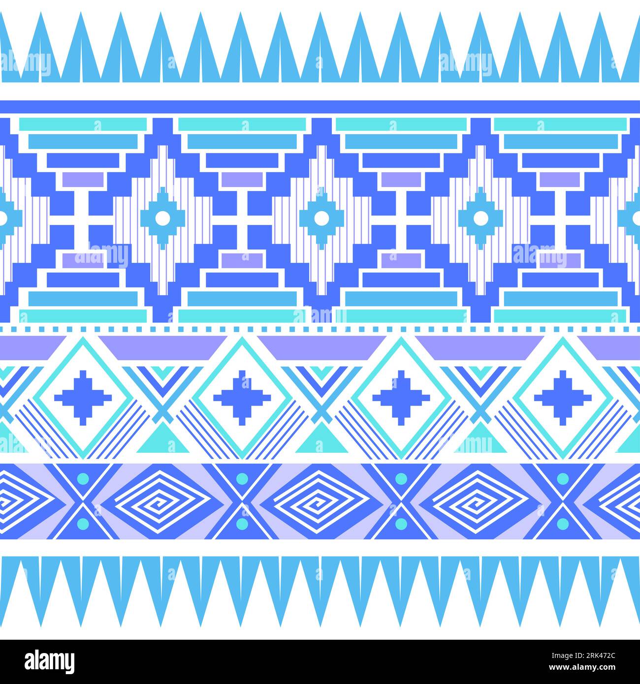 Blue Tribal Print Background