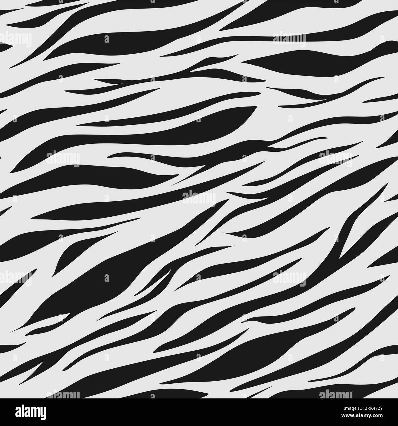 Tiger skin seamless pattern in black white color Stock Vector Image ...