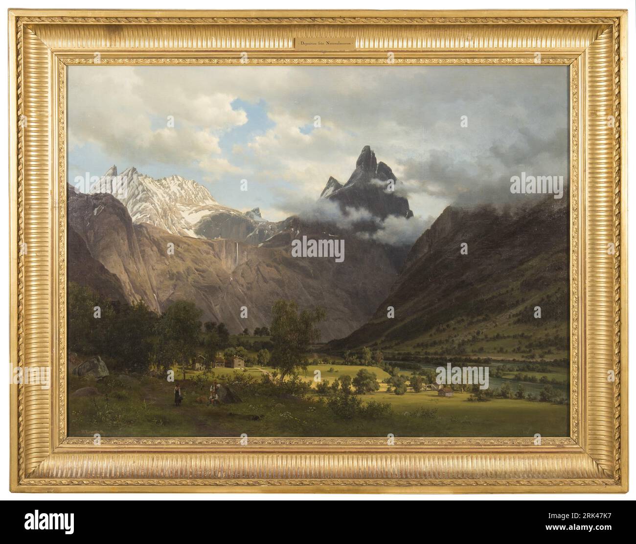 Landscape from Romsdalen 1858 by Johan Fredrik Eckersberg Stock Photo ...