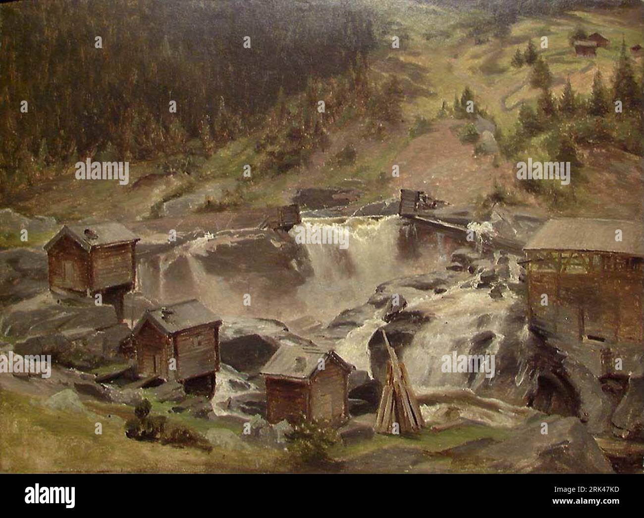 View from Nes in Hallingdal presumably 1860 by Johan Fredrik Eckersberg ...