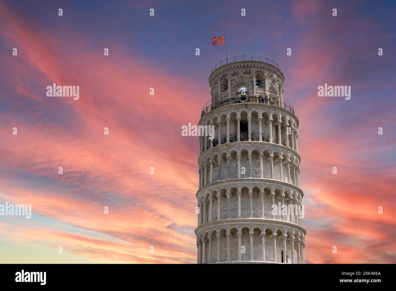 leaning tower at sunset in pisa Stock Photo - Alamy