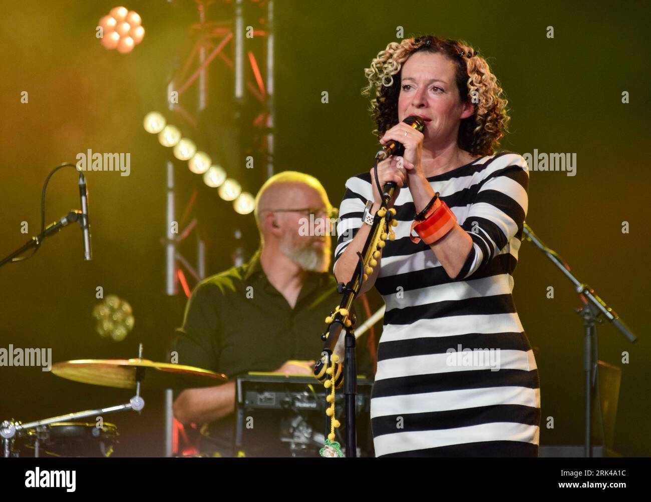 Kate Rusby singing live on stage at The 2023 Cambridge Folk Festival ...
