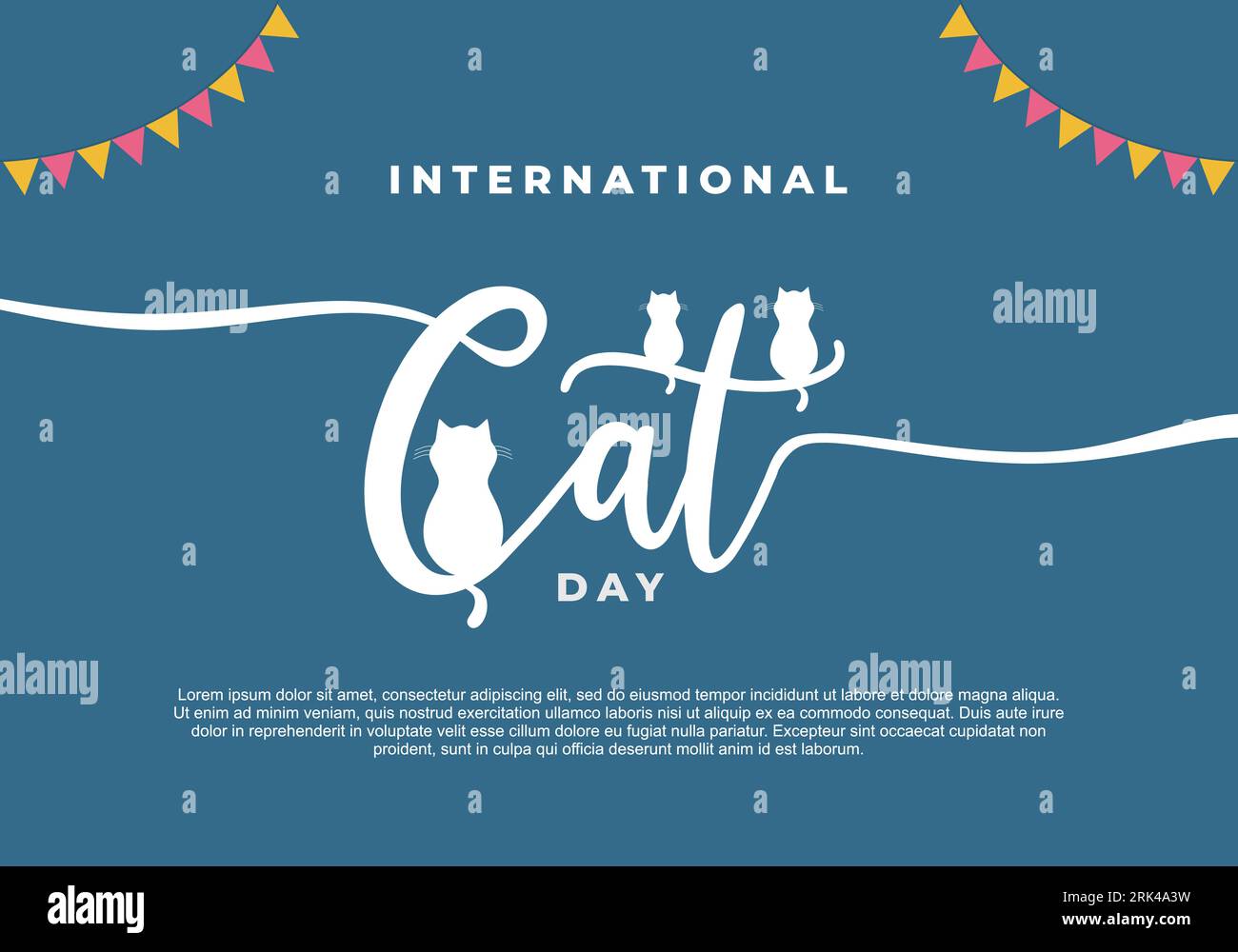 Background for the international cat day on August 8. With Funny ...