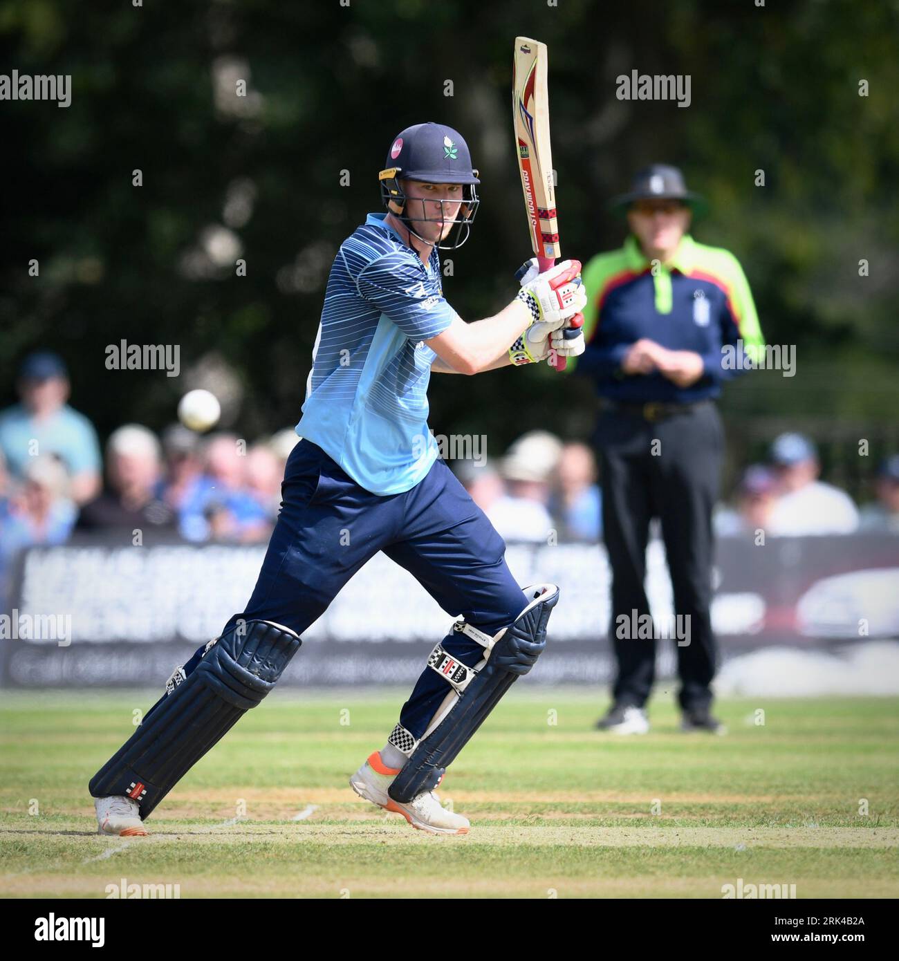 Radlett CC, 22nd August, 2023. Matthew Revis The Metro Bank One Day Cup ...
