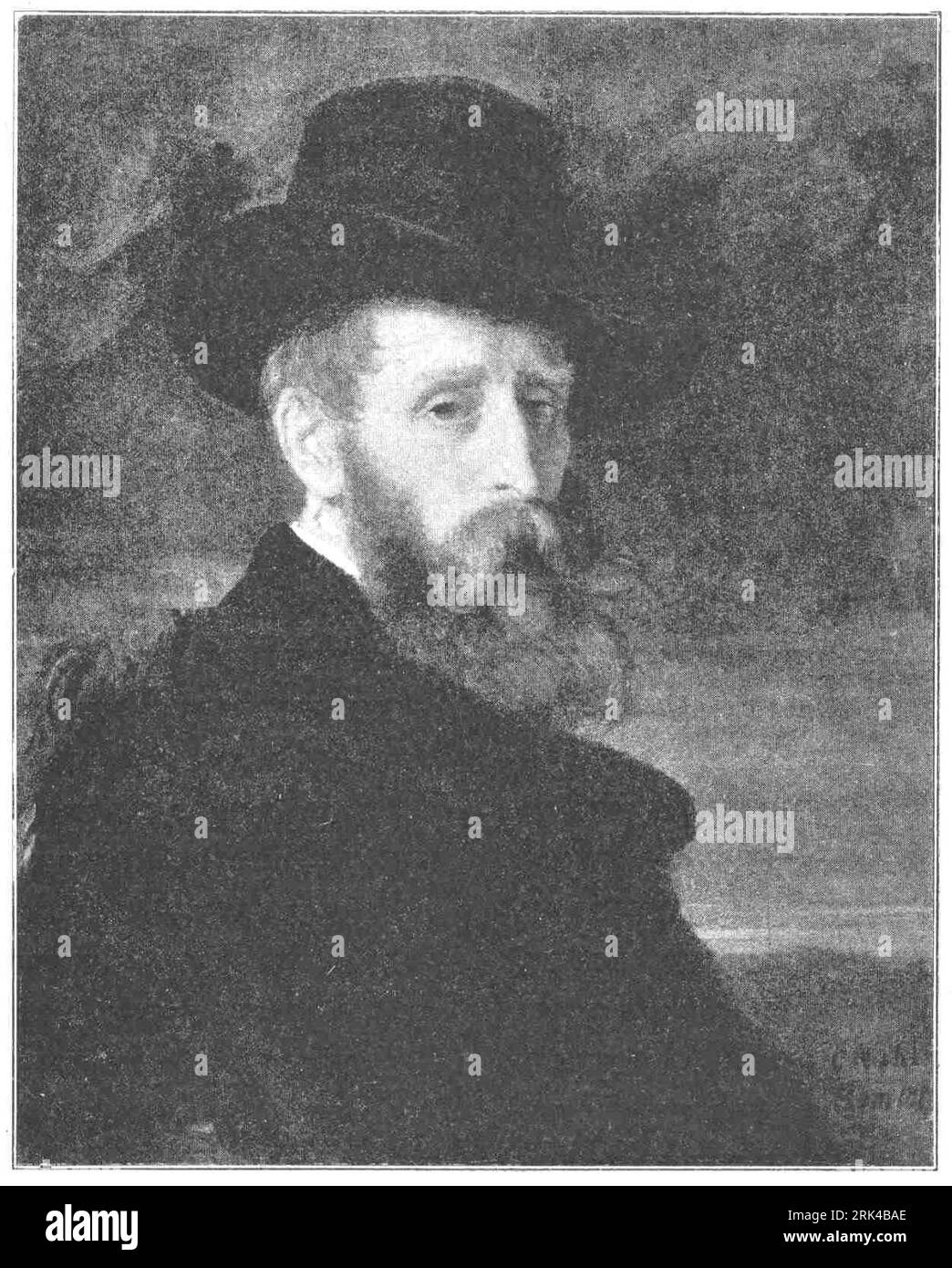 Der Landschaftsmaler Ernst Willers 1857 by Carl Rahl Stock Photo - Alamy