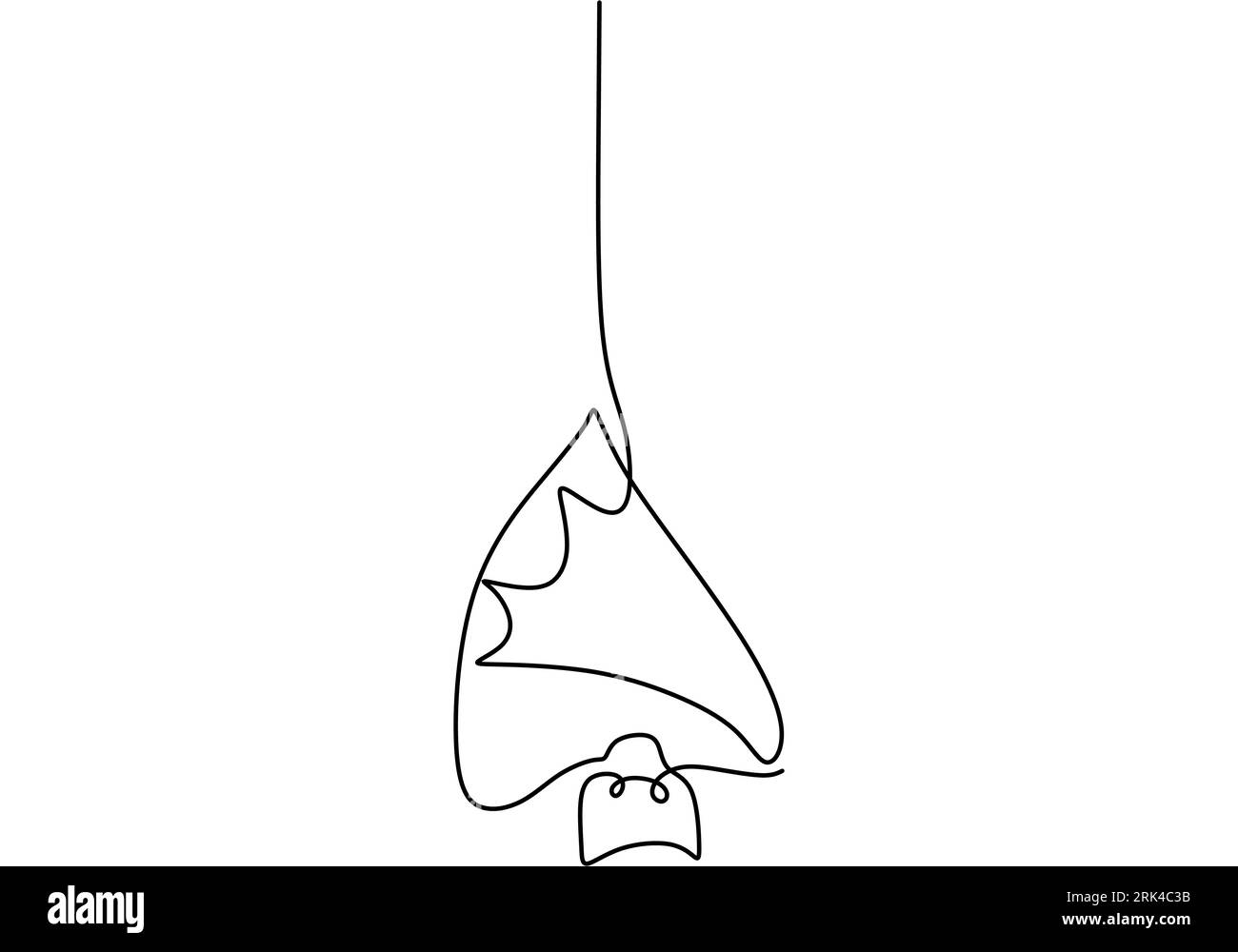 One continuous single line hand drawn of hanging owl for international ...