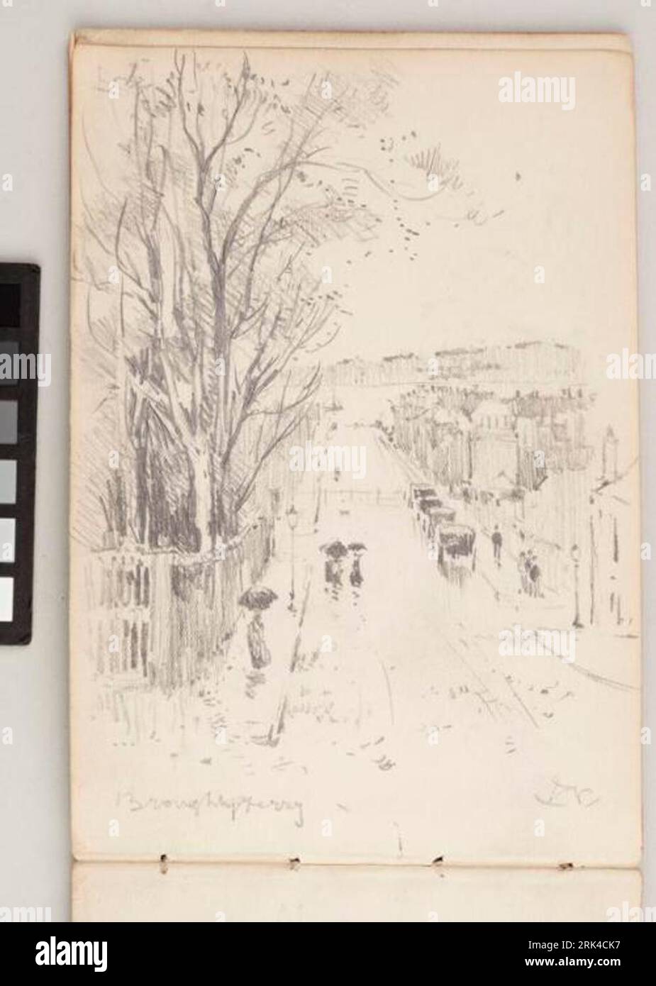 recto: Faint sketch of a Woman in Clogs and Carrying a Scythe, verso ...