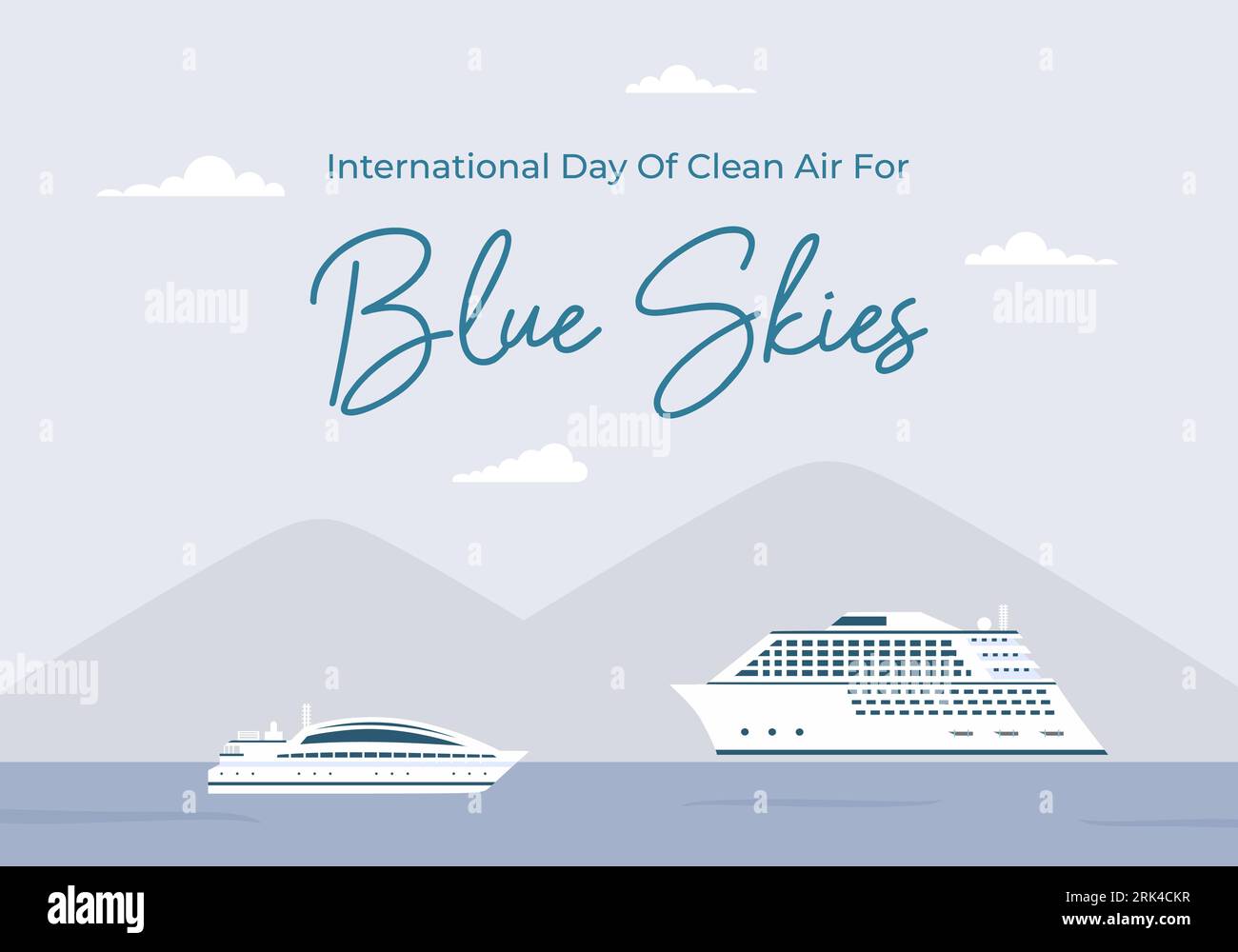 International day of clean air for blue skies with big ships and ...
