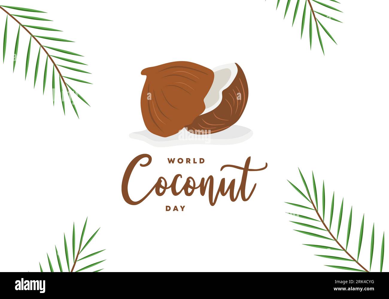 World coconut day Stock Vector Images - Alamy