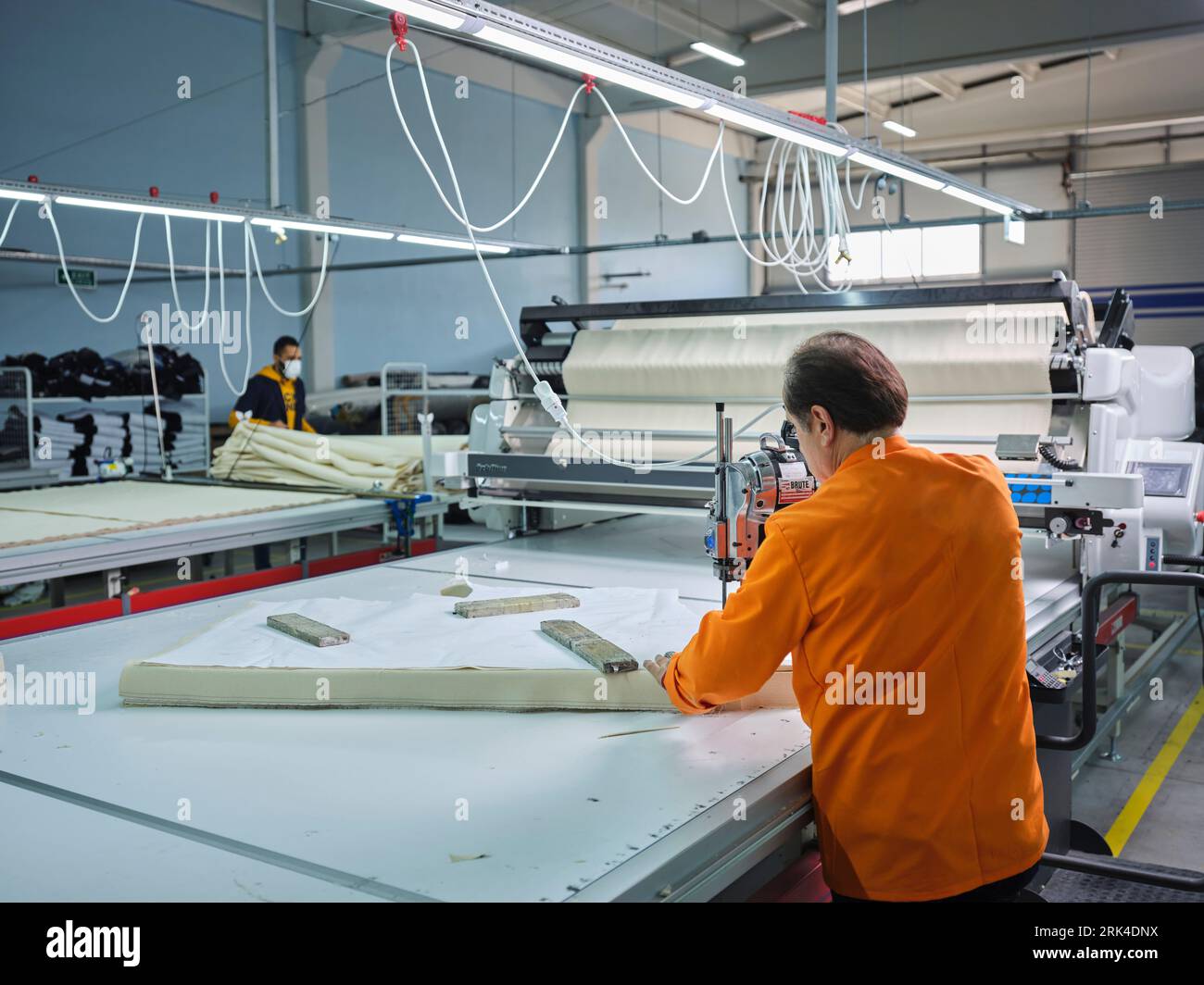 Process of denim jeans manufacturing hi-res stock photography and ...