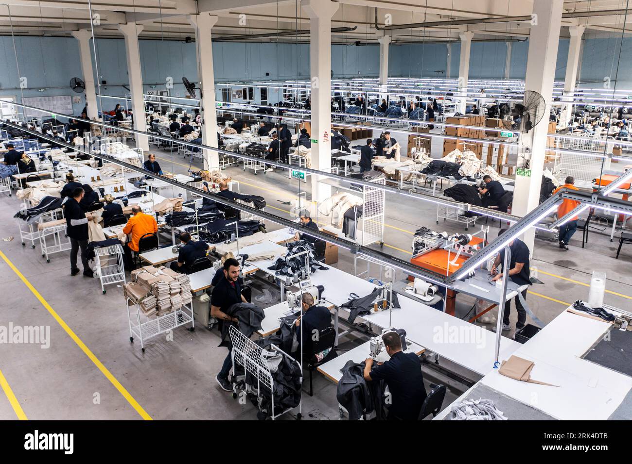 Process of denim jeans manufacturing hi-res stock photography and ...