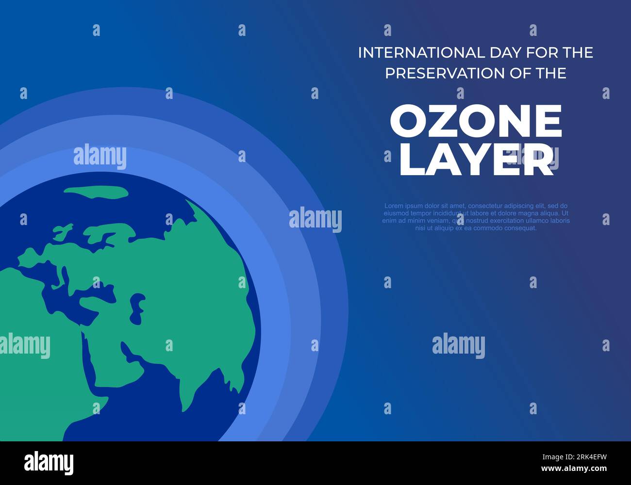 International day for the preservation of the ozone layer background ...