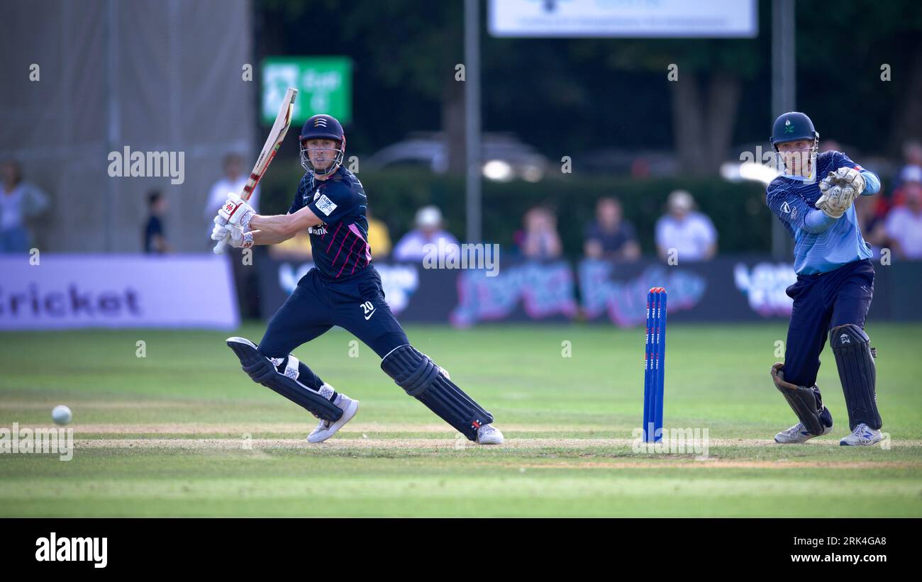 Radlett CC, 22nd August, 2023. John Simpson The Metro Bank One Day Cup ...