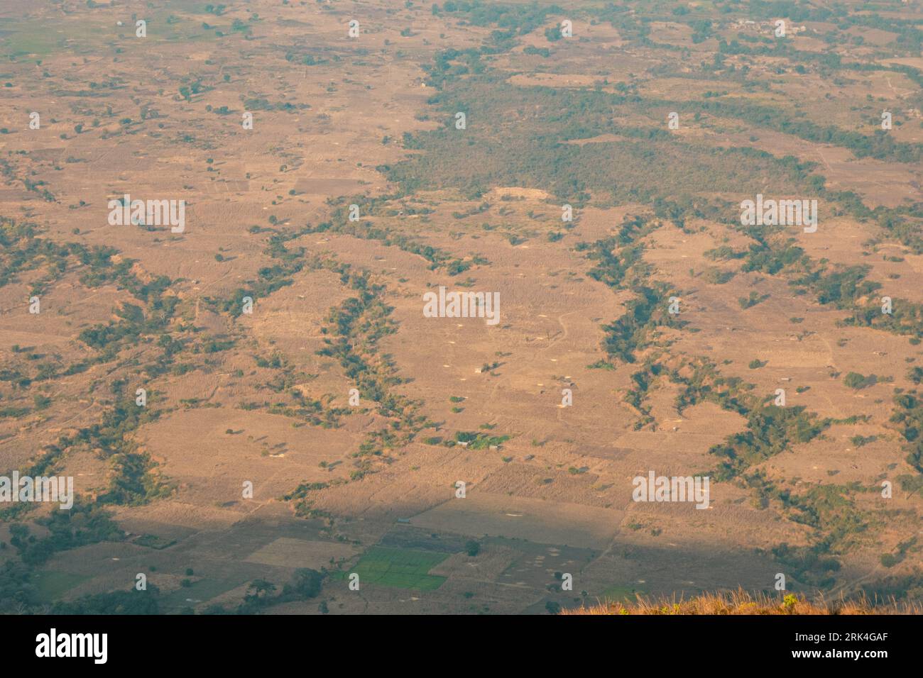 Scenic view of The Great Rift Valley view point at sunset in Mbeya ...