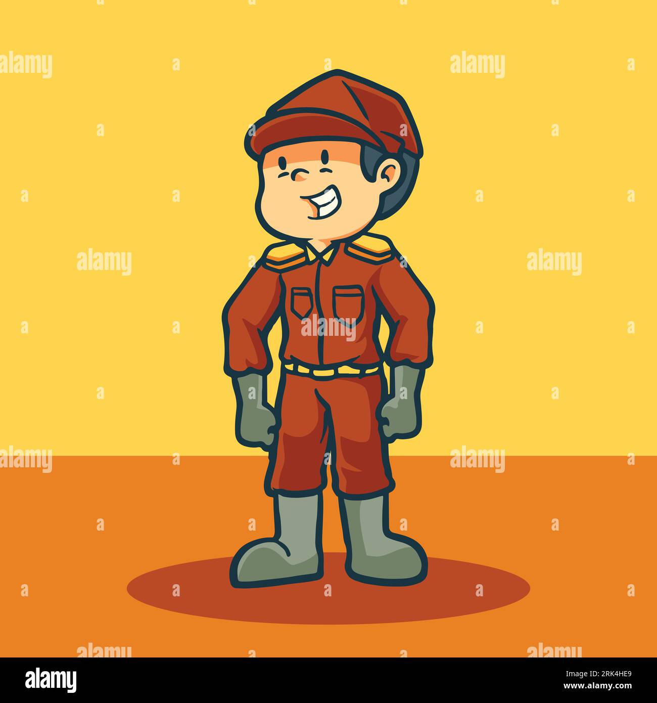 Hand drawn Children cartoon activities as a police Stock Vector Image ...