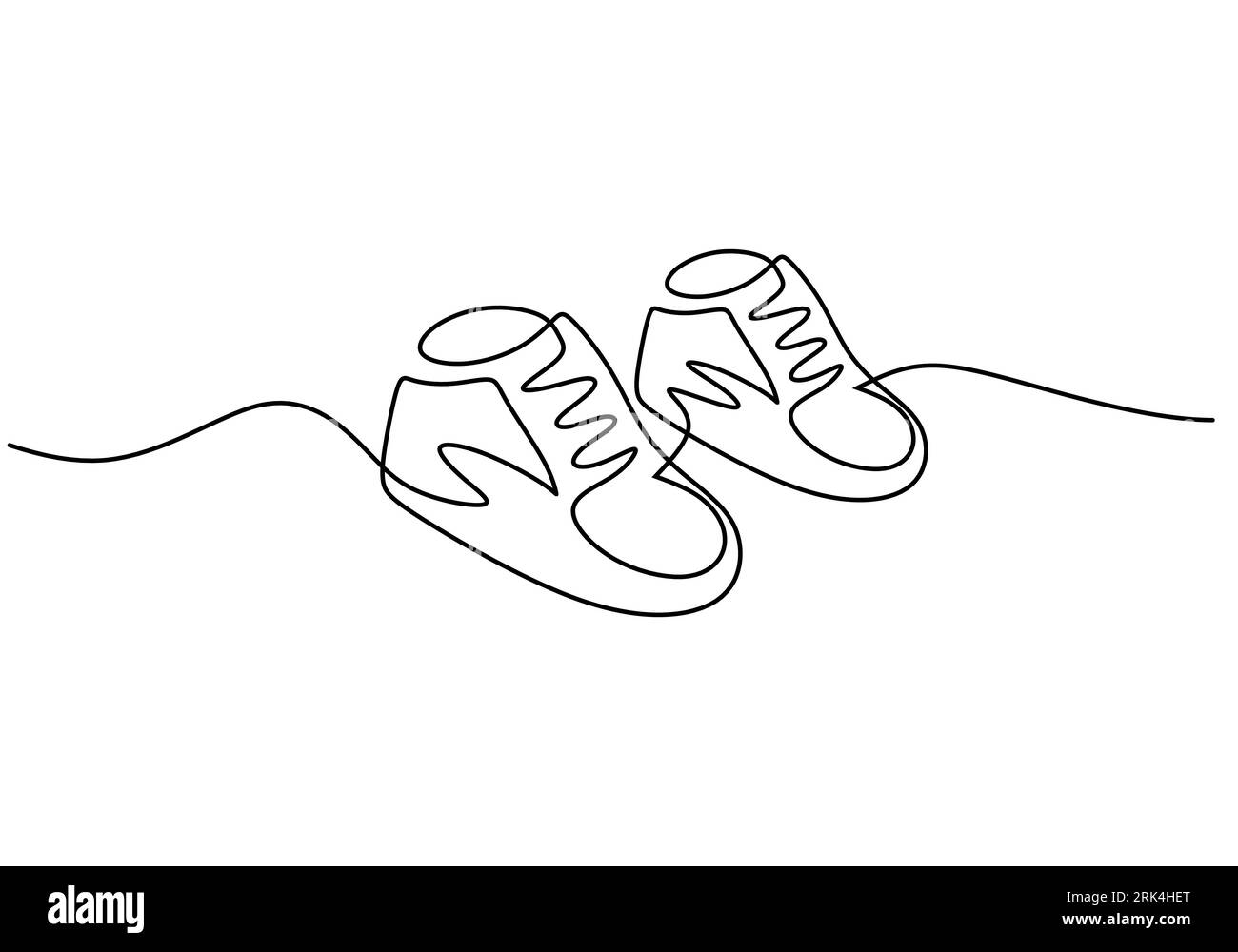 Sneaker drawing Black and White Stock Photos & Images - Alamy