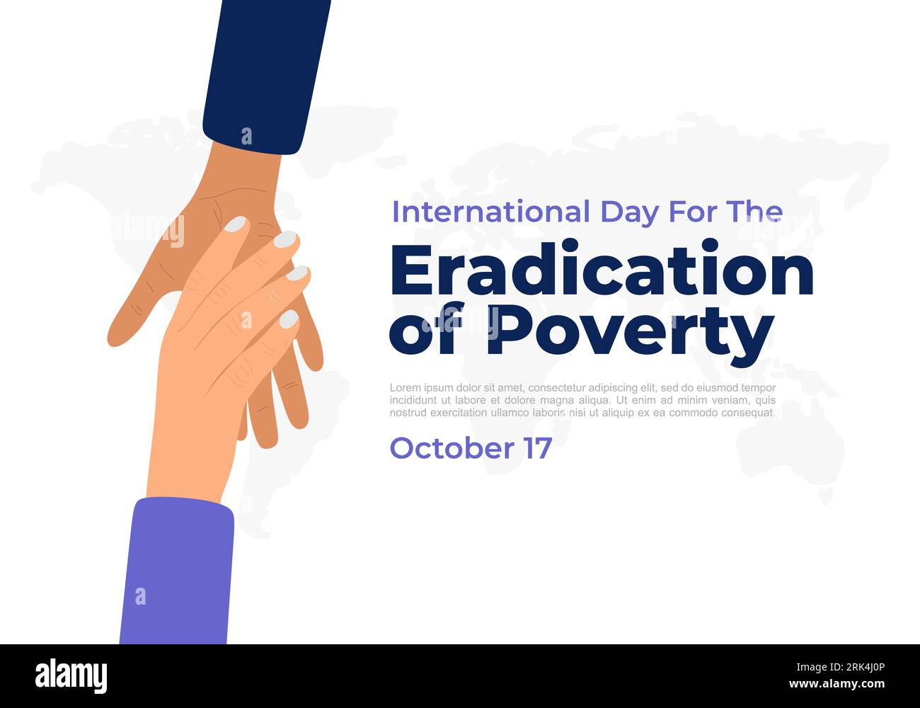 International Day For The Eradication Of Poverty Poster On October 17