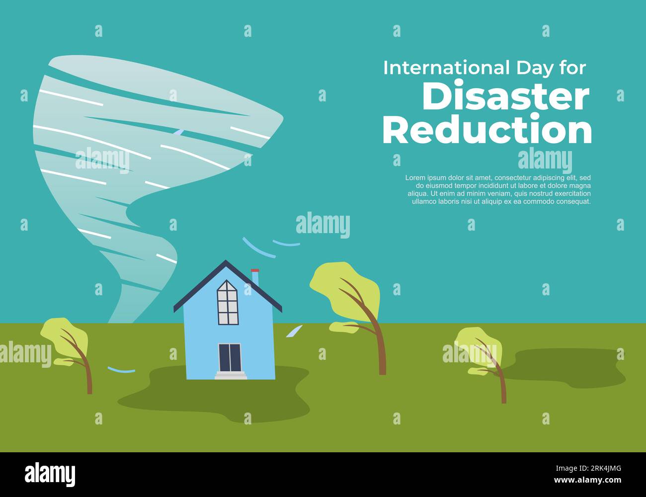 International day for Disaster Reduction celebrated on october 13 Stock ...