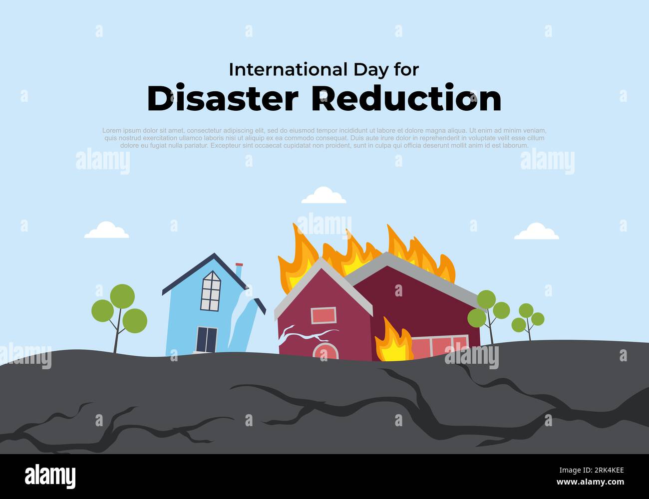 International day for Disaster Reduction celebrated on october 13 Stock ...