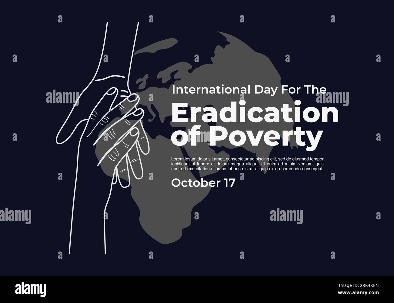 International Day For The Eradication Of Poverty Poster On October 17