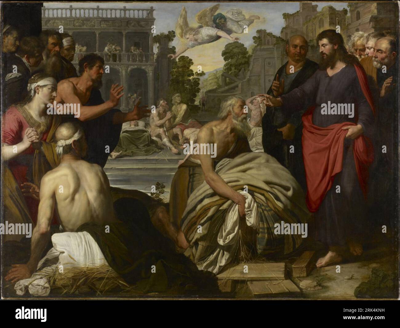 Christ at the Pool of Bethesda first half of 17th century by Artus ...