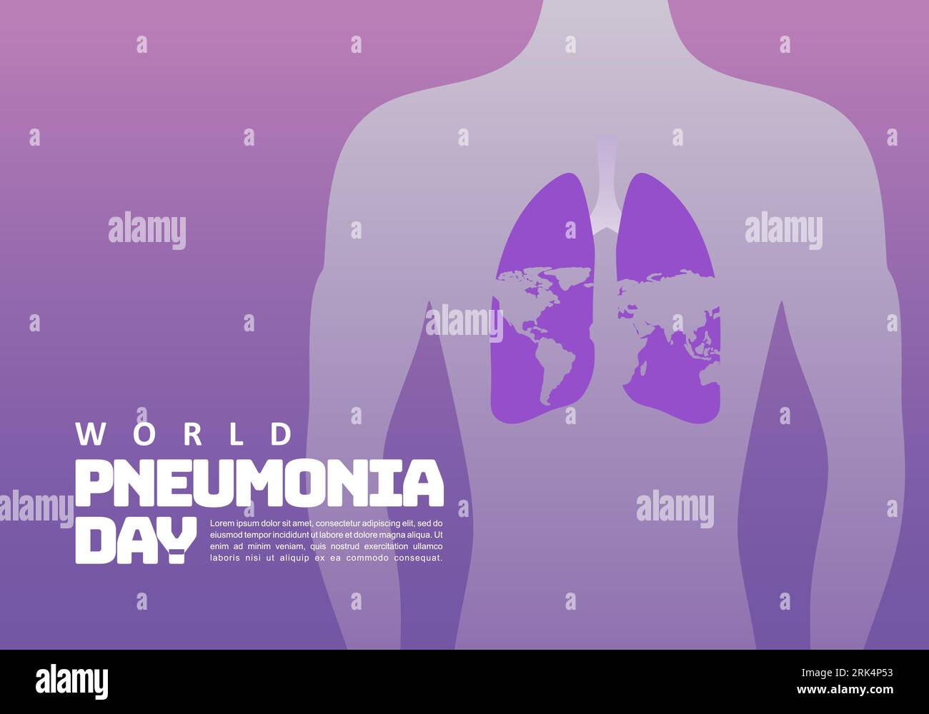 World pneumonia day background with map in world map Stock Vector Image ...
