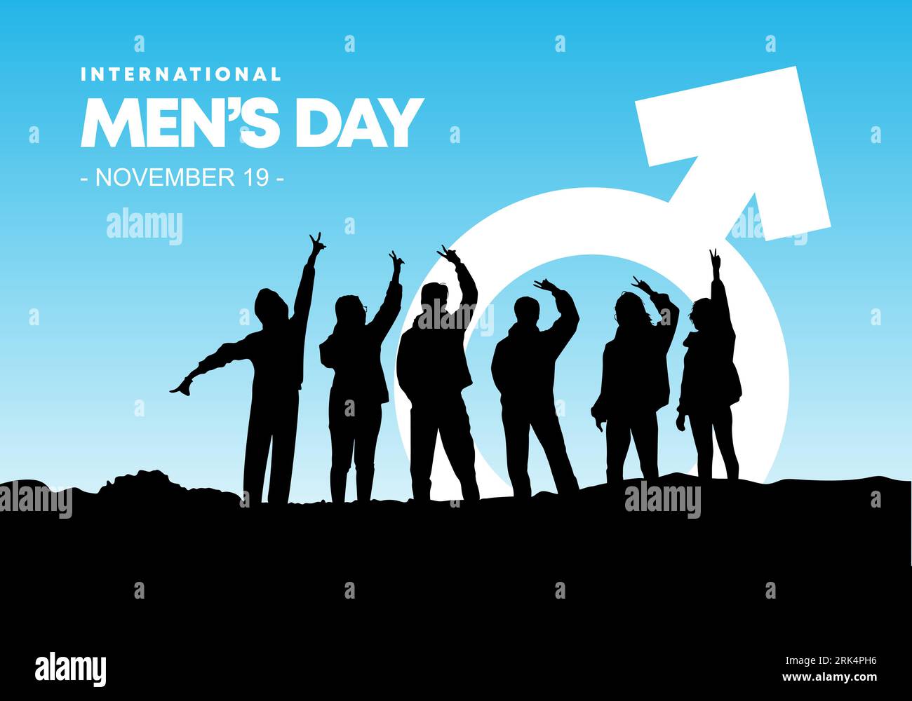 International men day celebrated on november 19 Stock Vector Image ...