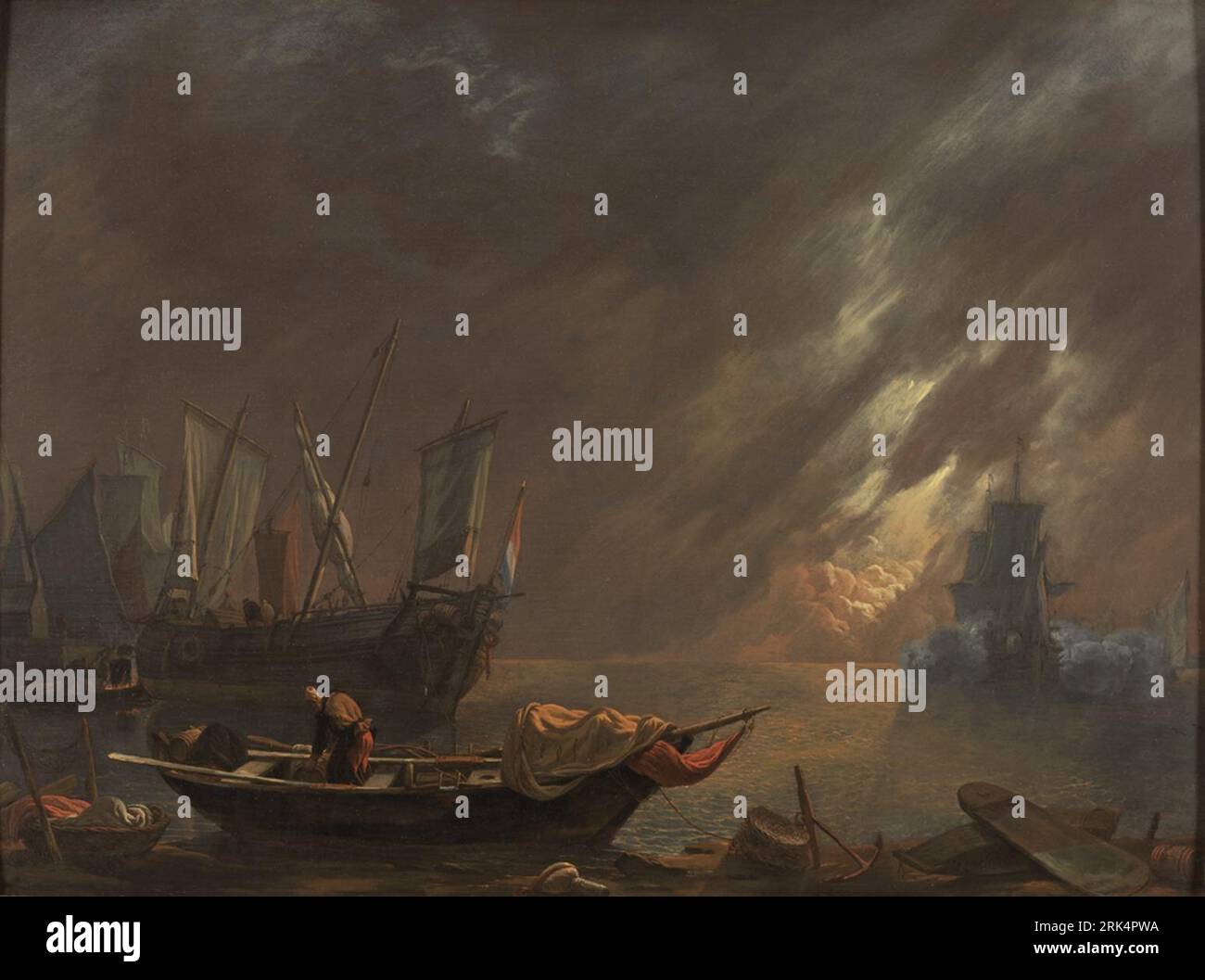 Harbor Scene between circa 1670 and circa 1680 by Lieve Verschuier ...