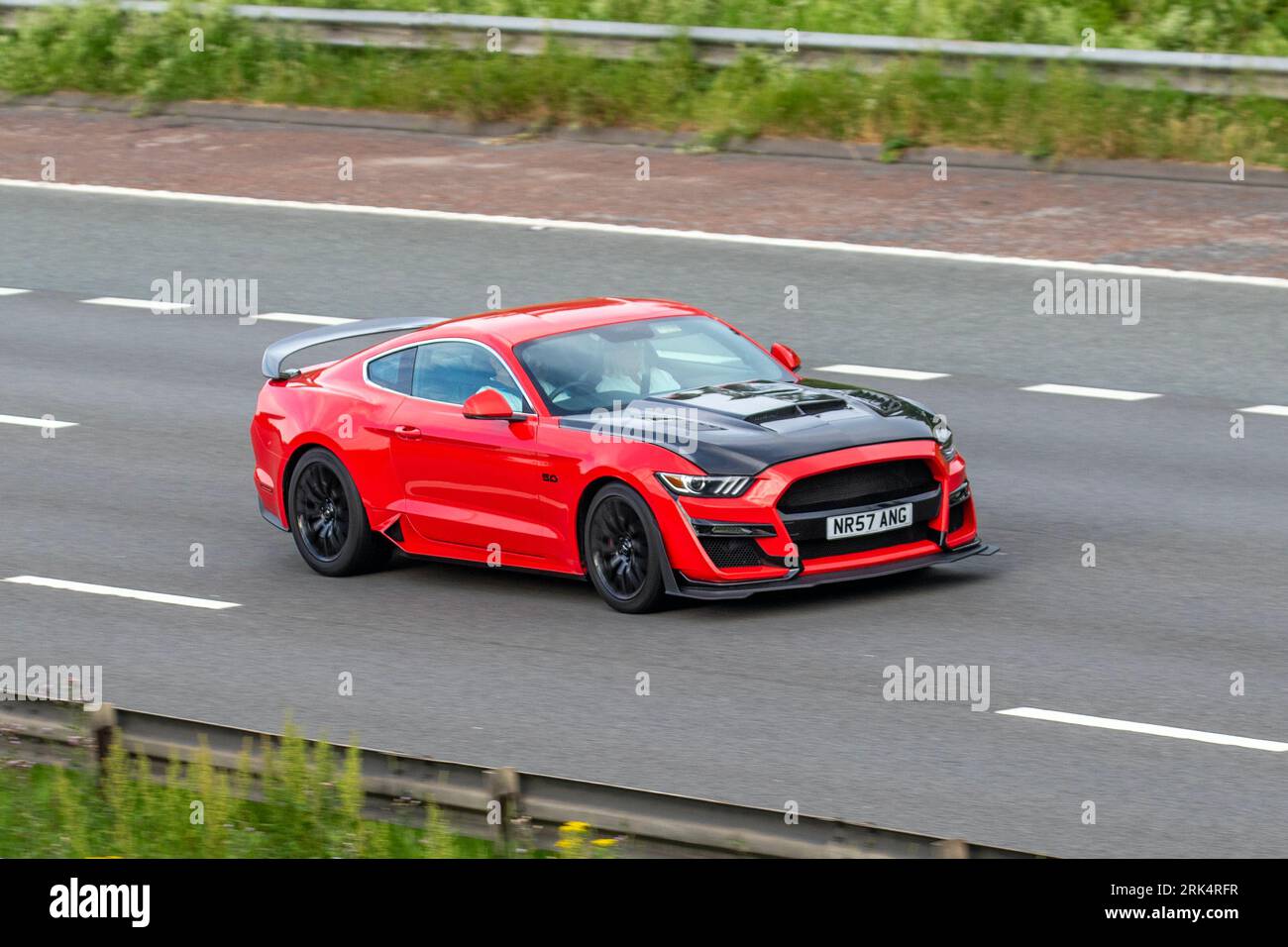 2016 Red Black Ford Mustang GT, Ti-VCT V8 Ecoboost Car Coupe Petrol ...