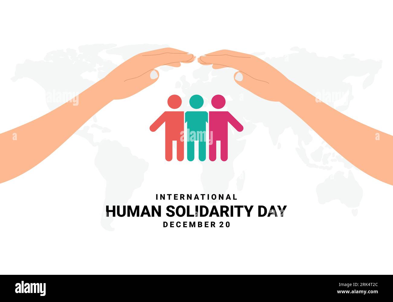 International human solidarity day background celebrated december 20 ...