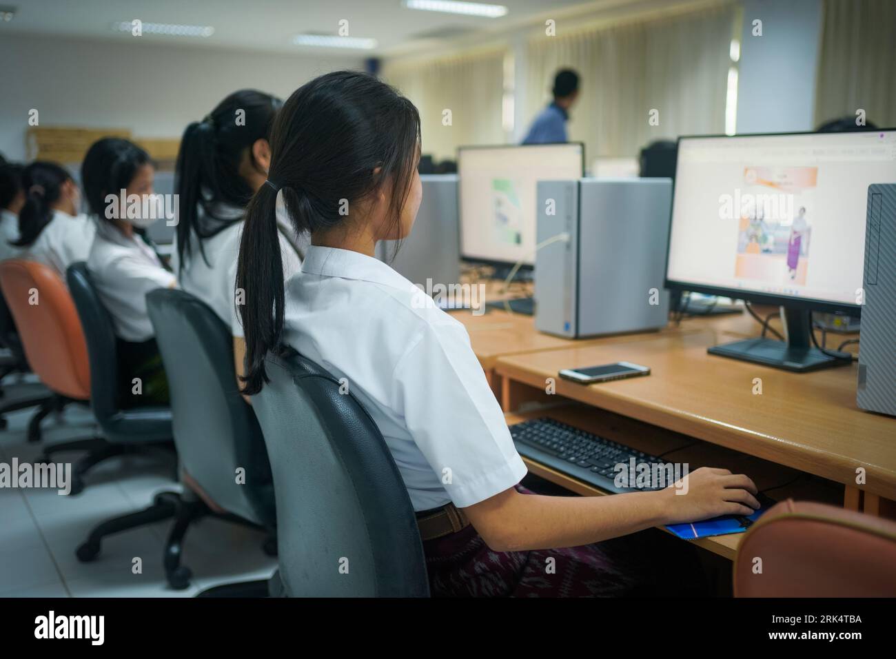 University student laptop room hi-res stock photography and images - Alamy