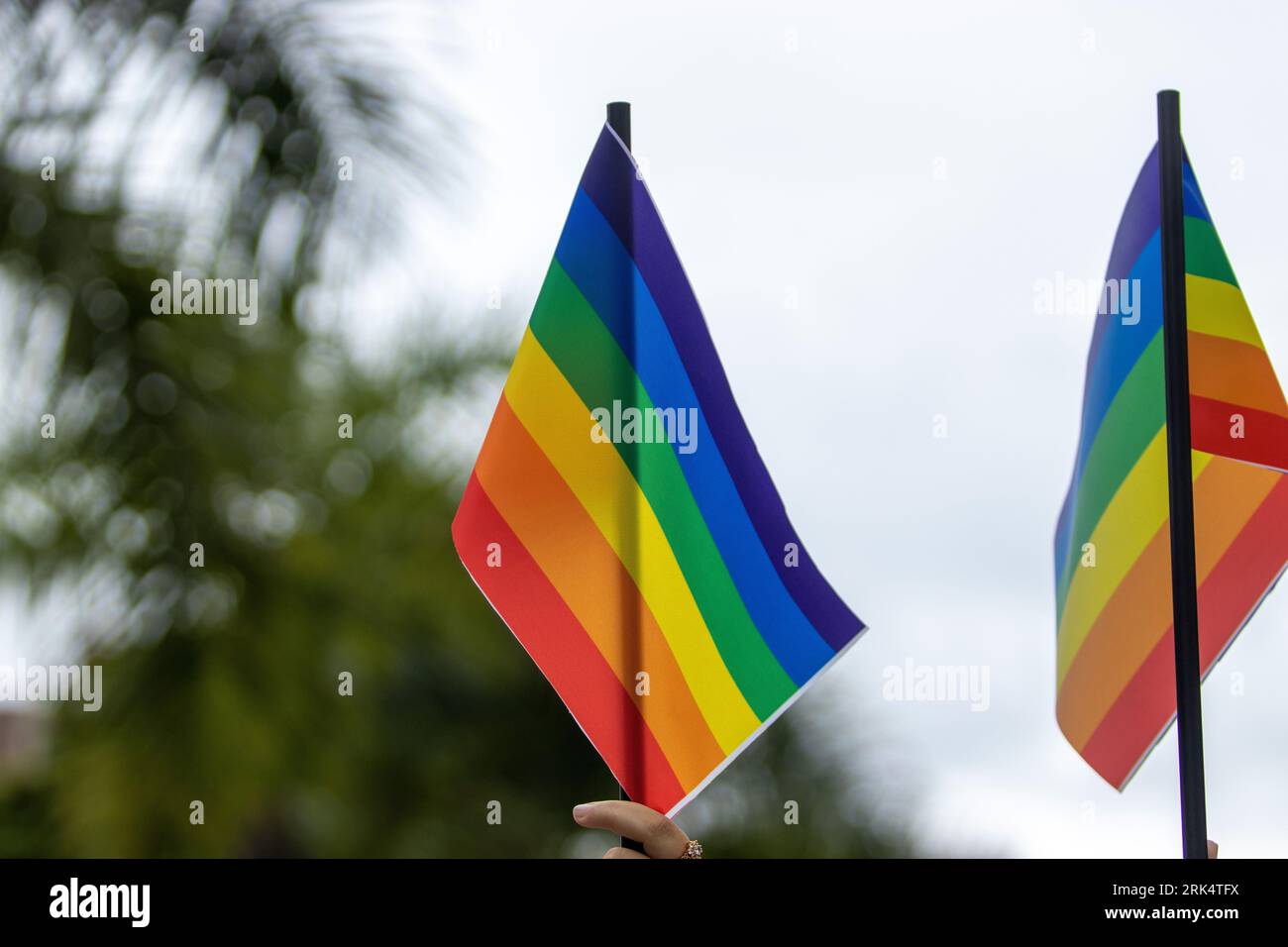 Inclusive rainbow flag hi-res stock photography and images - Alamy