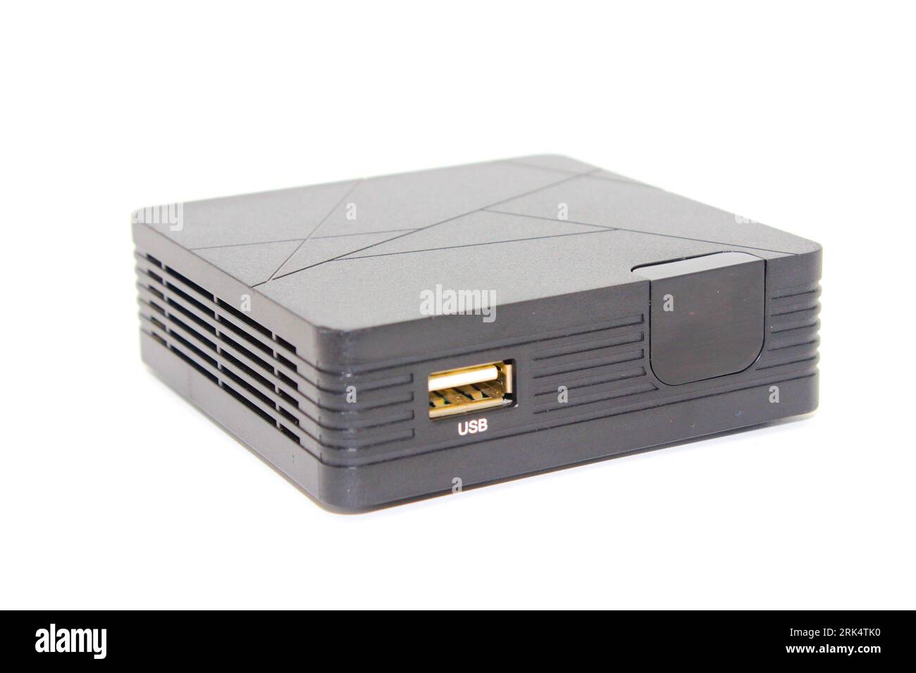 A digital setup box for tv isolated on a white background Stock Photo ...