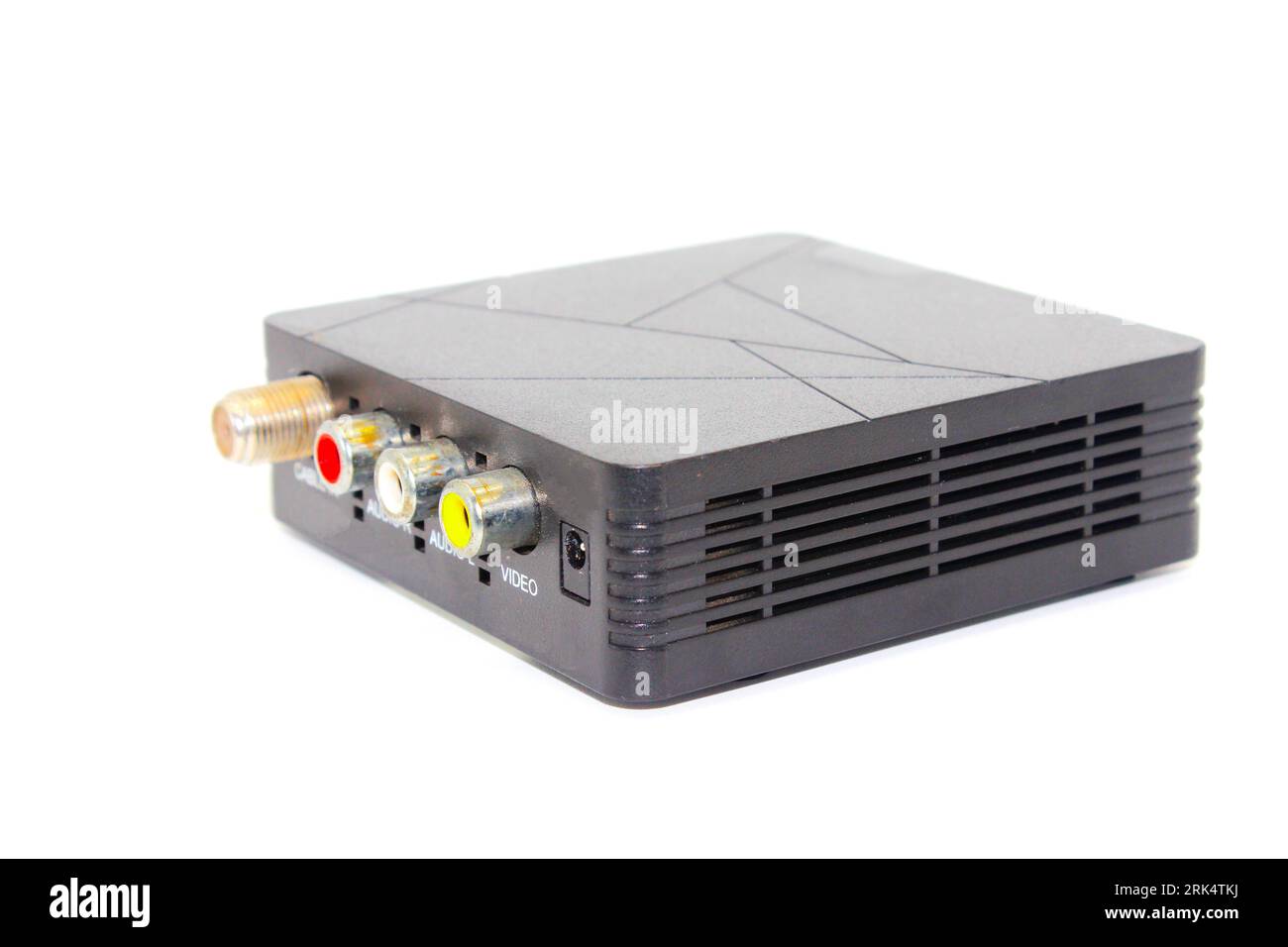 A digital setup box for tv isolated on a white background Stock Photo ...