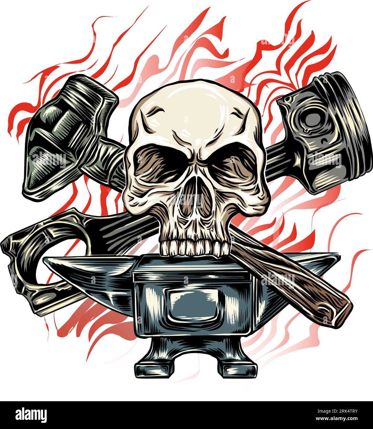 Anvil bone Stock Vector Images - Alamy