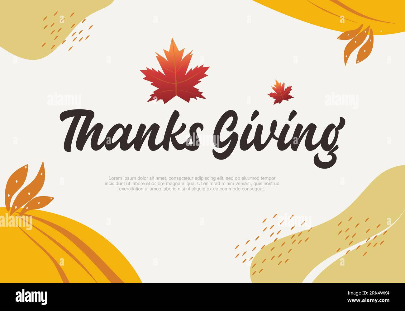 Happy thanks giving day background celebrated on November 24 Stock ...