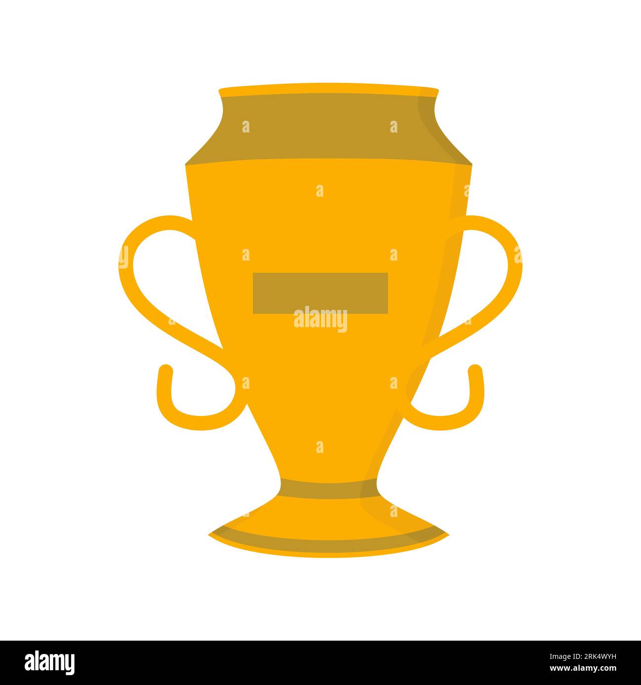 Soccer football with gold trophy elements with isolated on white ...