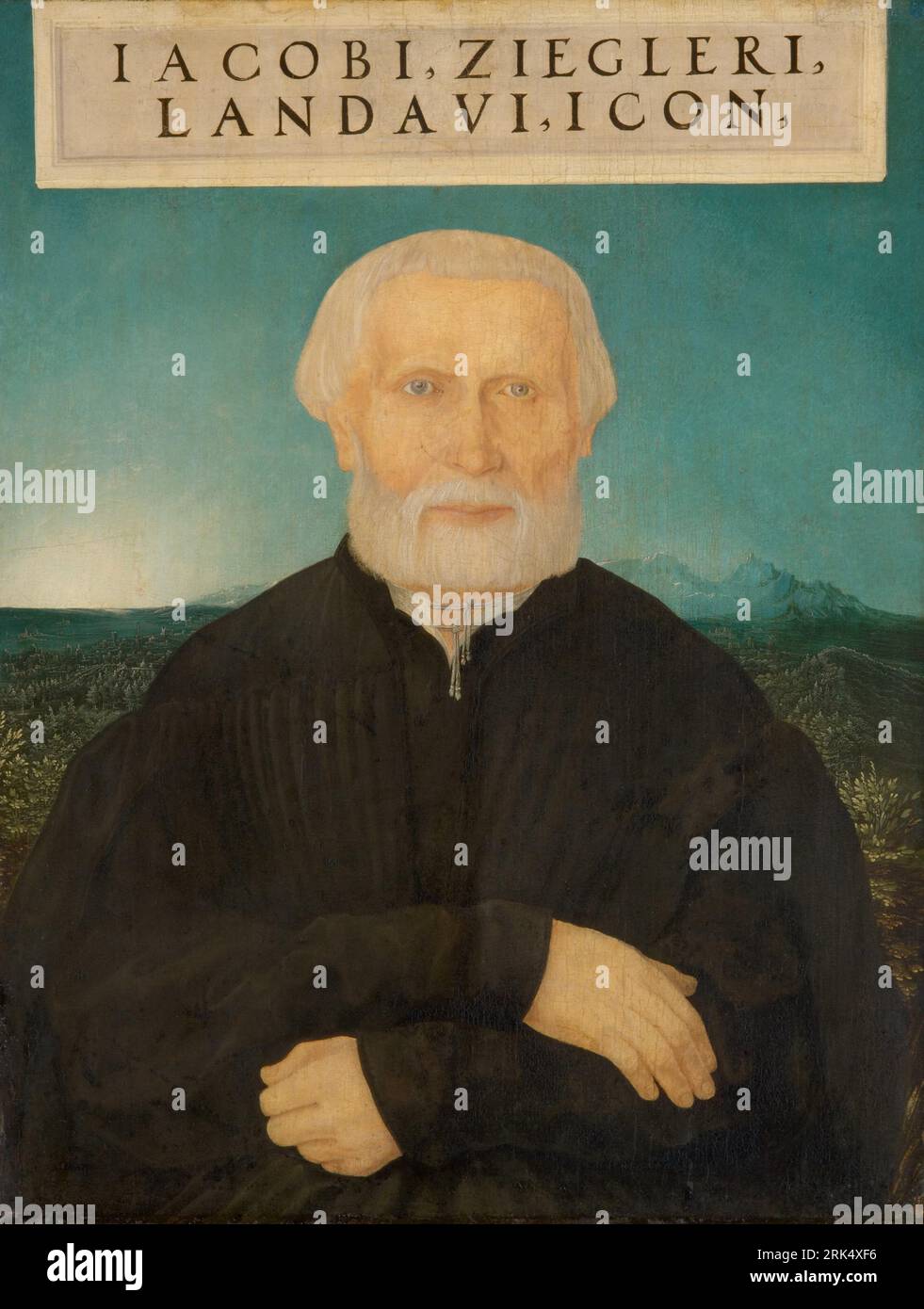 The Humanist Jacob Ziegler (1470/1471-1549) circa 1540 by Wolf Huber ...