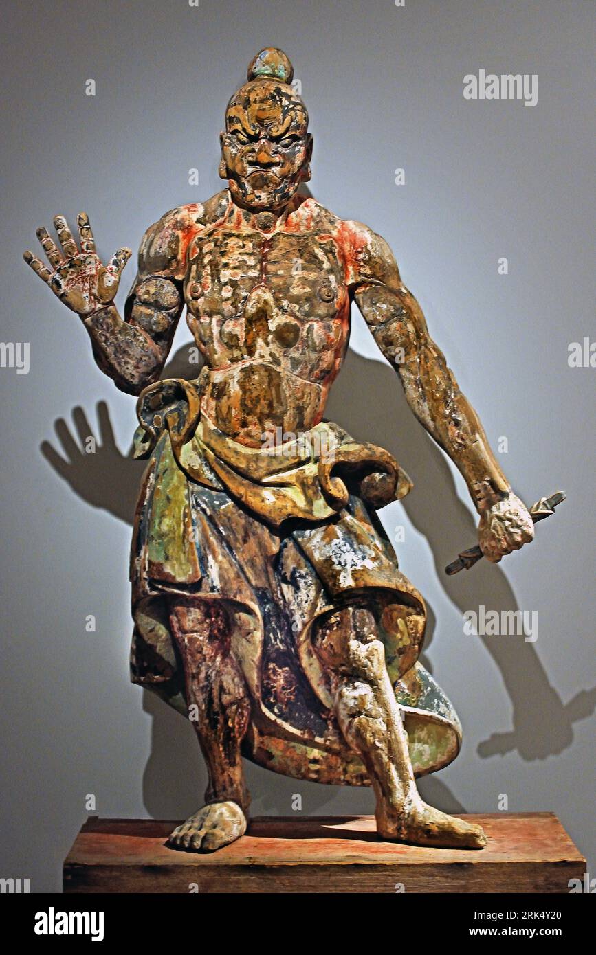 Temple Guardian 14th century Japan Japanese Museum ( placed at the ...