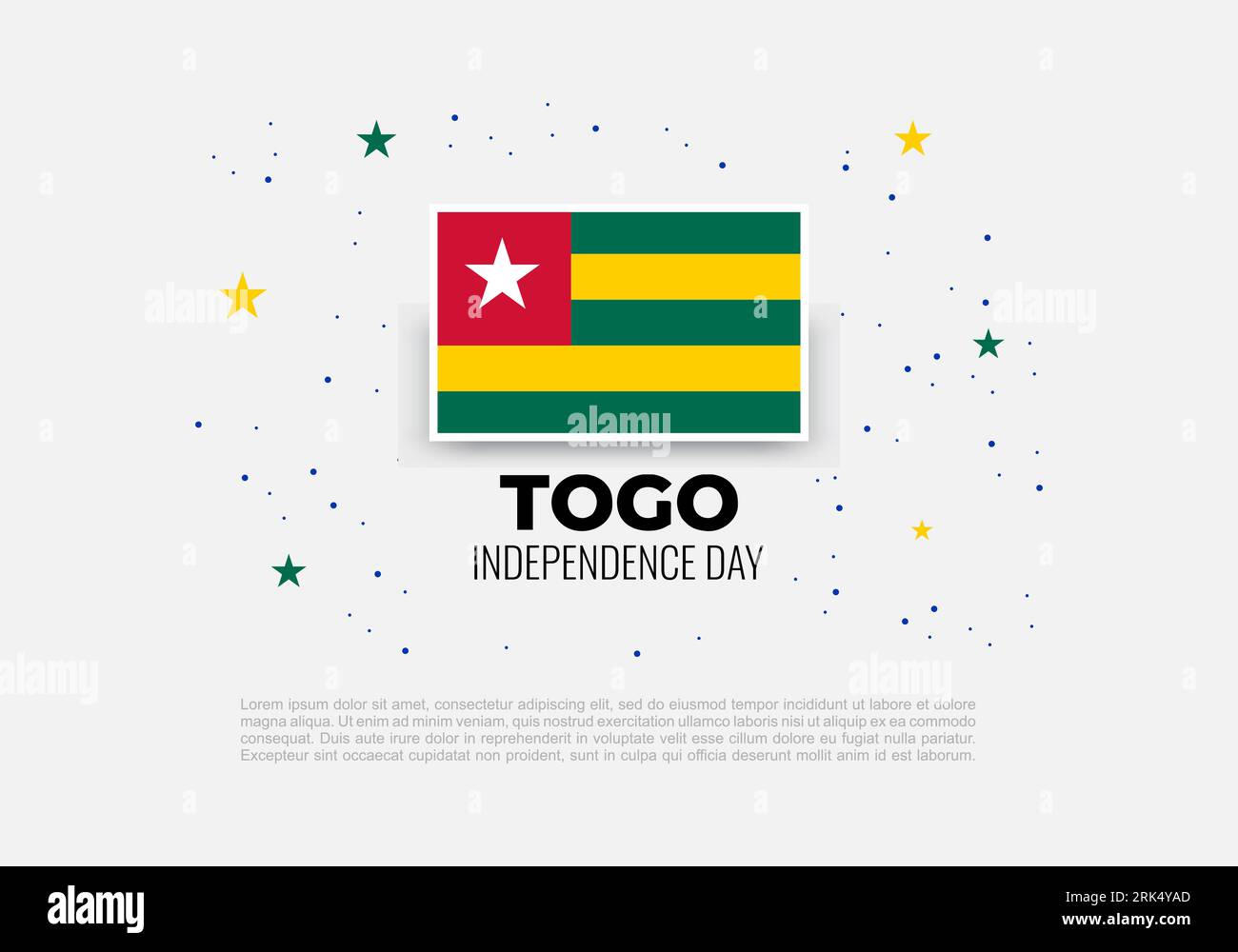 Togo independence day background celebrated on Stock Vector Image & Art ...