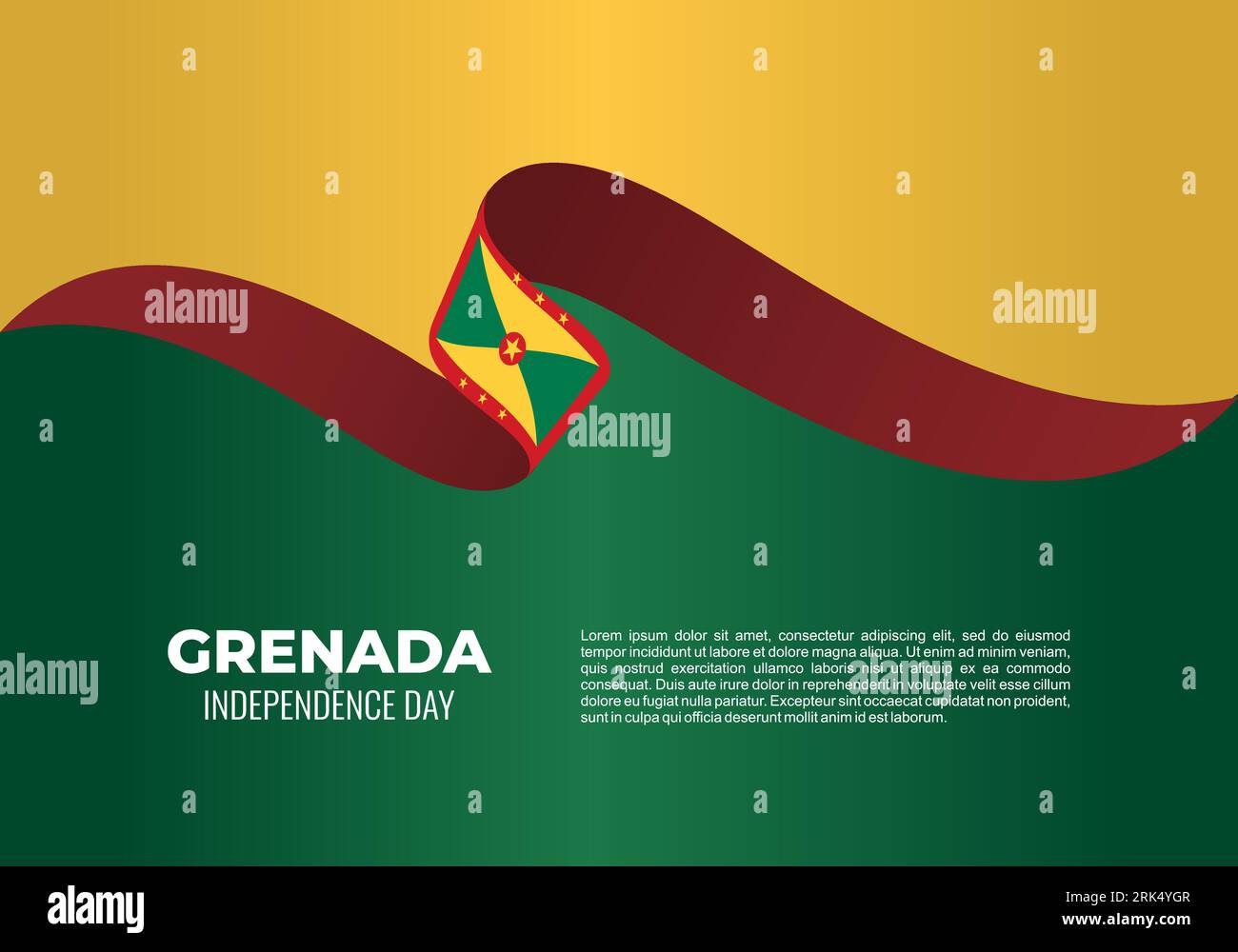 Grenada independence day background celebrated on february 7 Stock ...