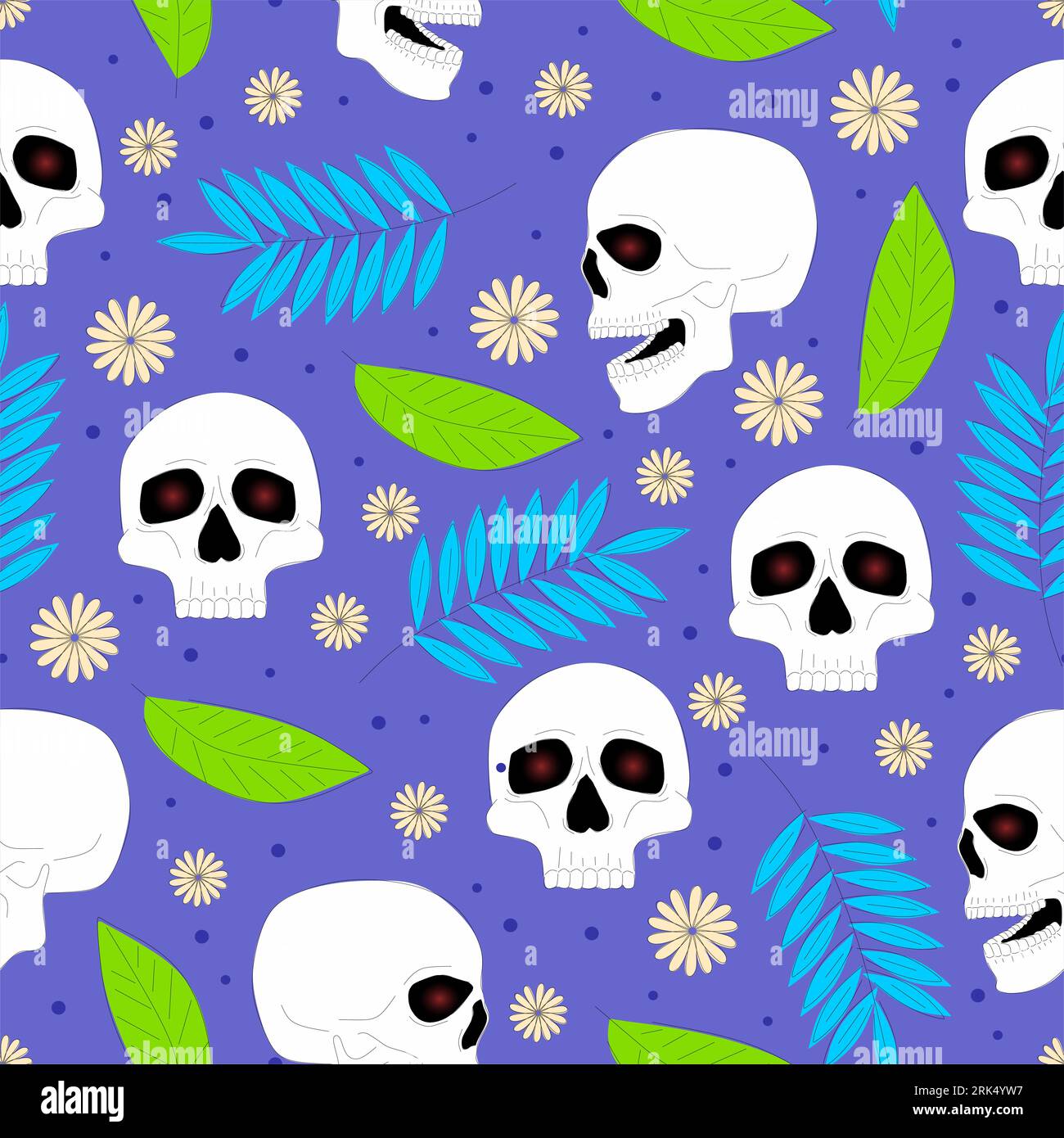 Colorful skul Stock Vector Images - Alamy