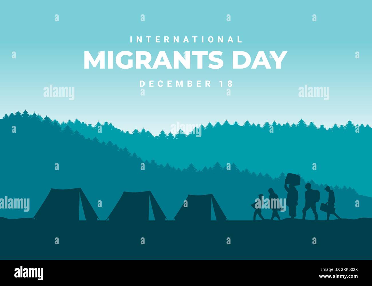 International migrants day background celebrated on december 18 Stock Vector Image & Art - Alamy