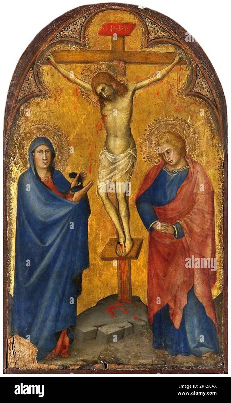 The Crucifixion 1390s by Andrea di Bartolo Stock Photo - Alamy