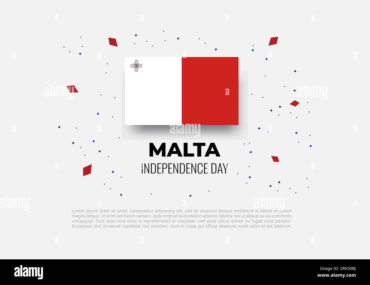 Malta independence day background celebrated on September 21 Stock ...