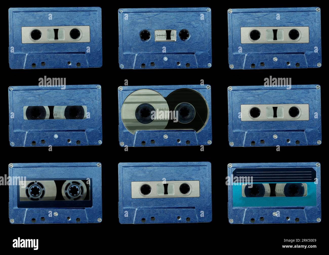 Collection of various vintage audio cassettes tapes Stock Photo - Alamy