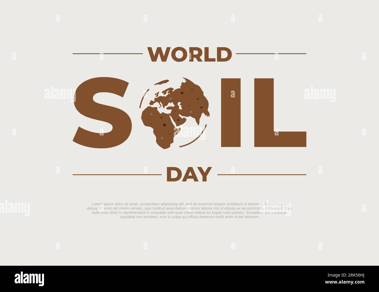 World soil day background celebrated on december 5 Stock Vector Image ...