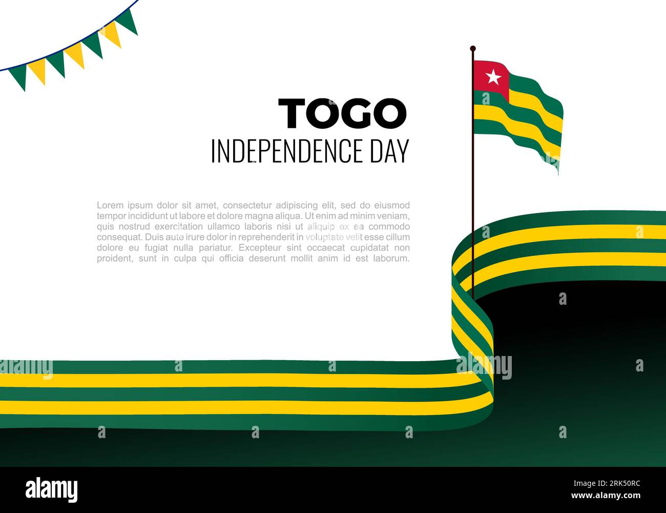 Togo independence day background celebrated on Stock Vector Image & Art ...