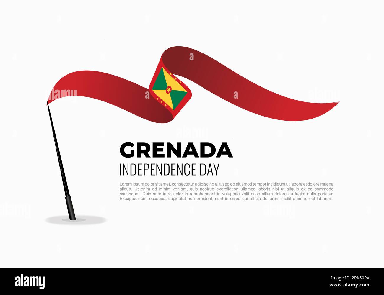 Grenada independence day background celebrated on february 7 Stock ...