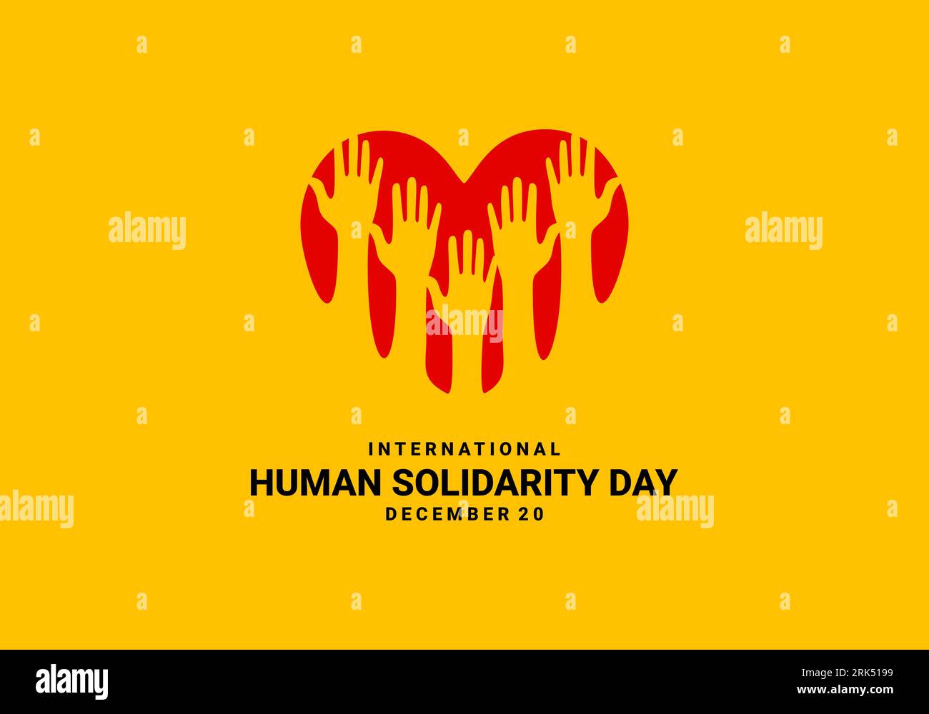 International human solidarity day background celebrated december 20 ...